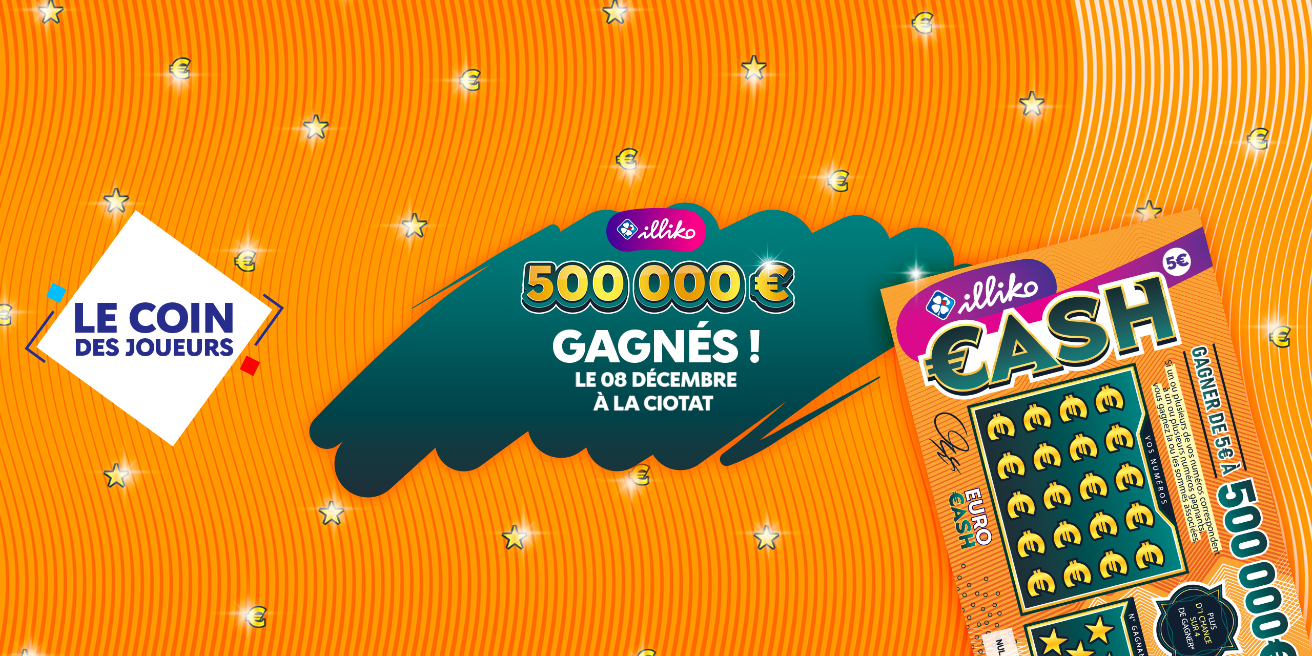 Un nouveau gagnant Cash remporte 500 000 € à la Ciotat | FDJ®